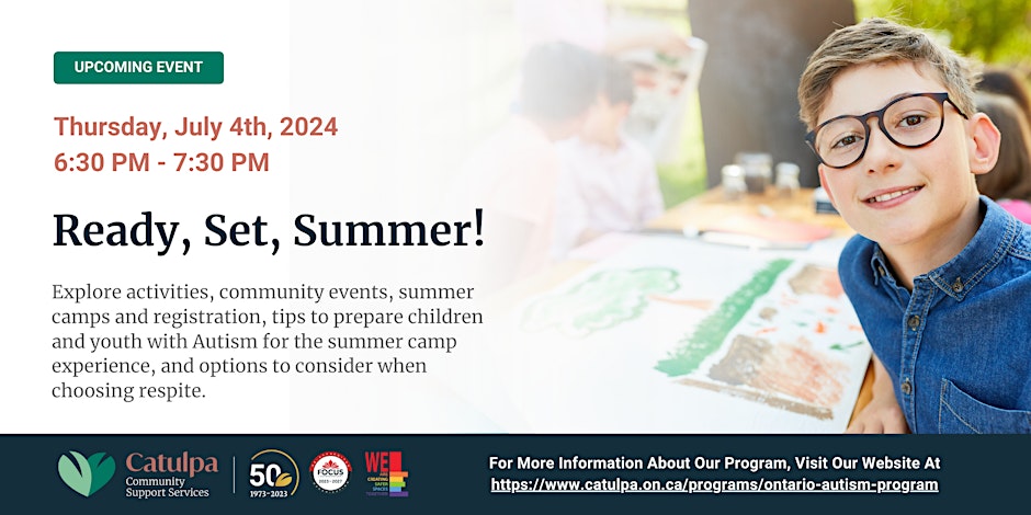 Children's Treatment Network - Catulpa-Ready, Set, Summer- Online